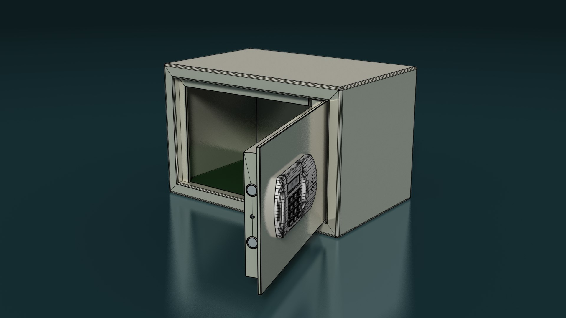 3D Mini Electronic Safe Model - TurboSquid 1705416