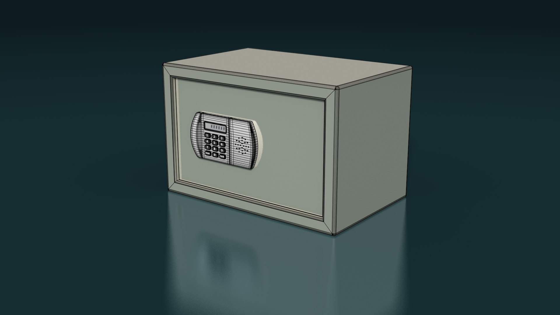 3D Mini Electronic Safe Model - TurboSquid 1705416
