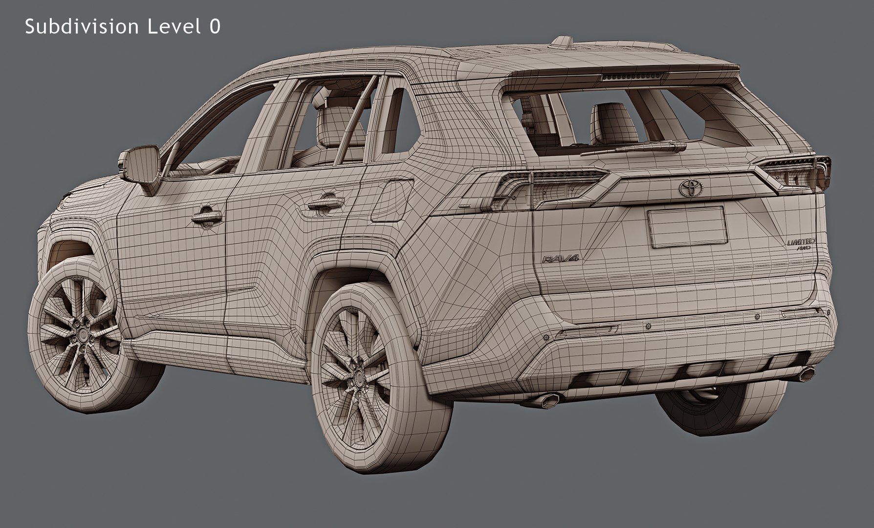 2019 Toyota Rav4 3D Model - TurboSquid 1327497