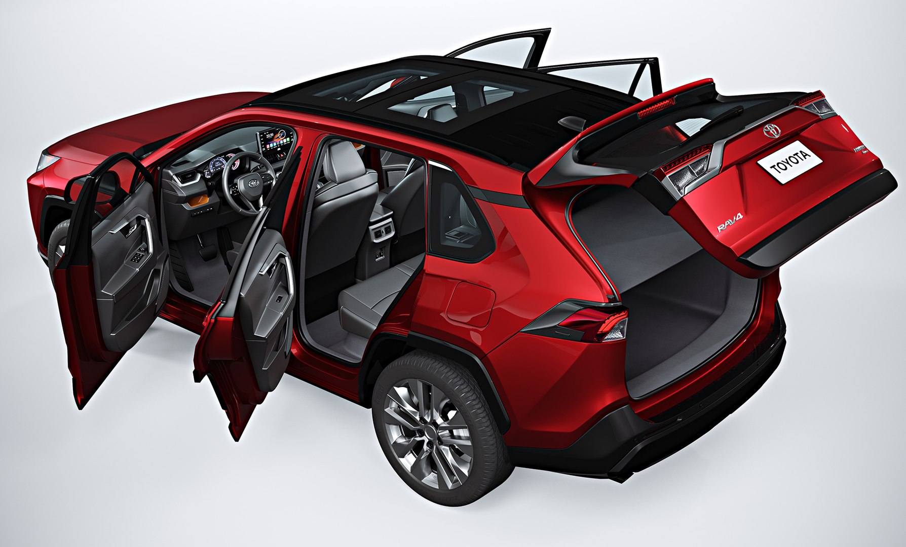 2019 Toyota Rav4 3D Model - TurboSquid 1327497