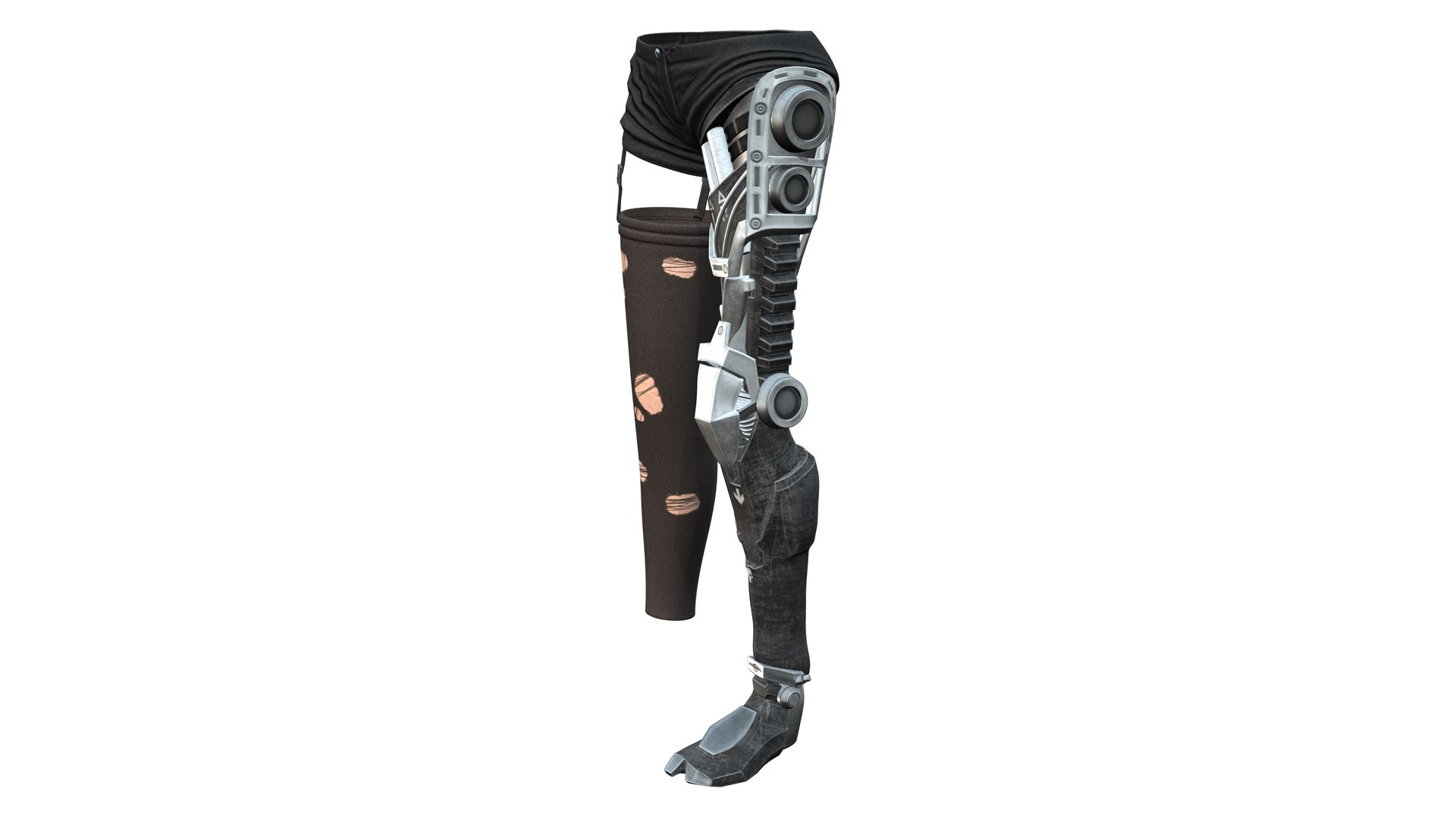Shorts W Robotic Leg And Stockings 3D Model - TurboSquid 2006355