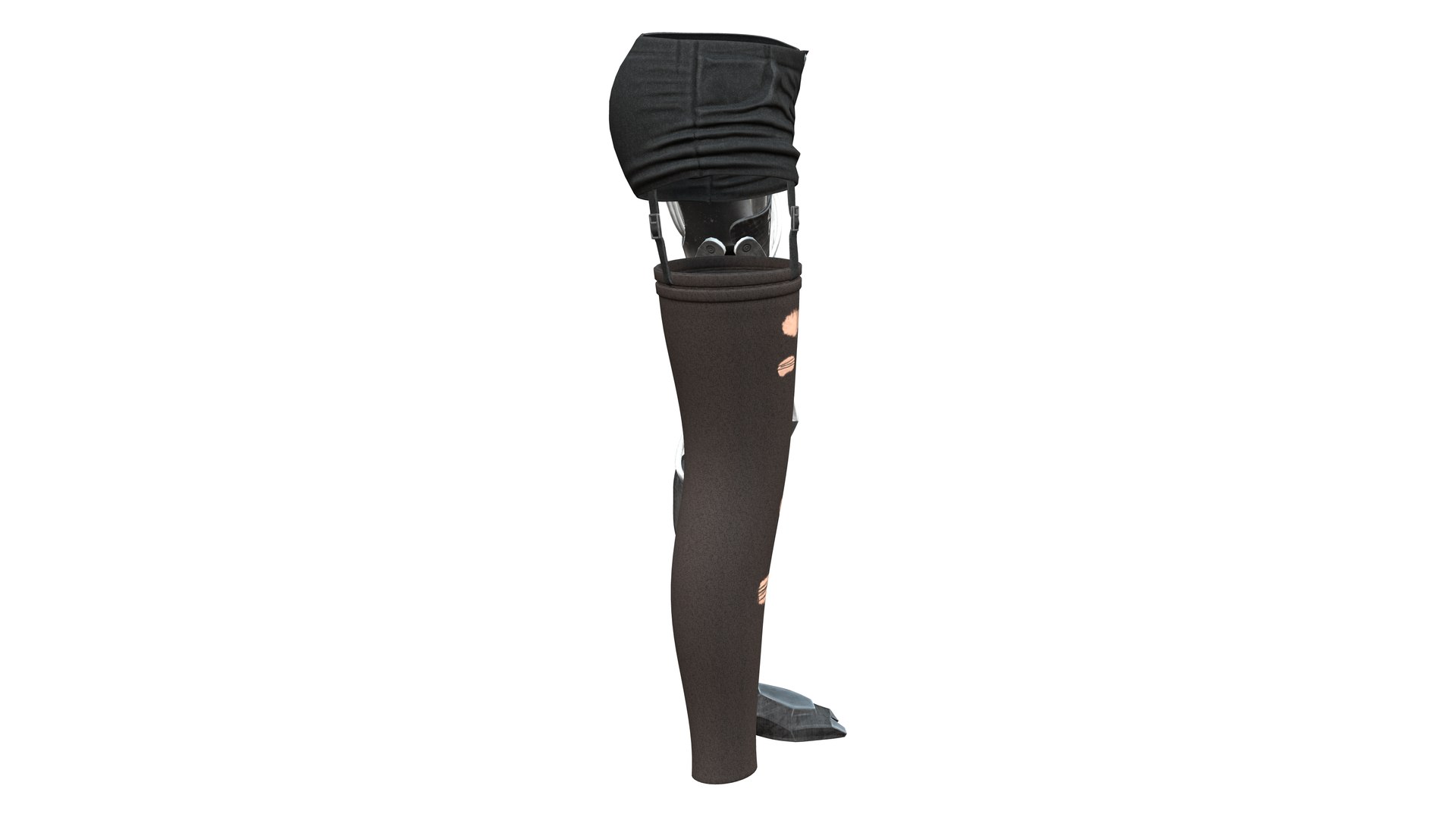 Shorts W Robotic Leg And Stockings 3D Model - TurboSquid 2006355