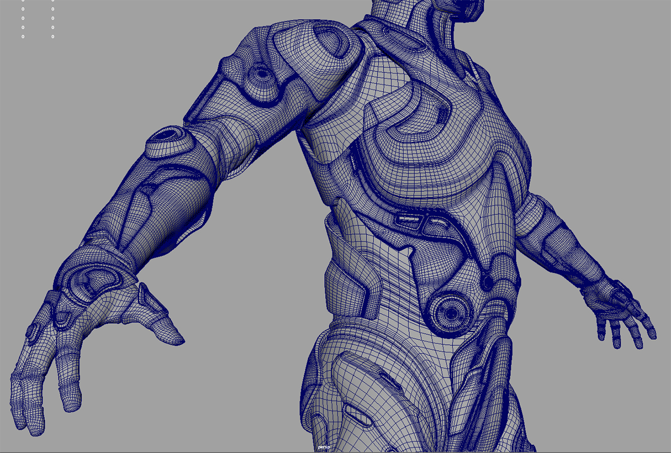 3D cyborg sci-fi character model - TurboSquid 1218636