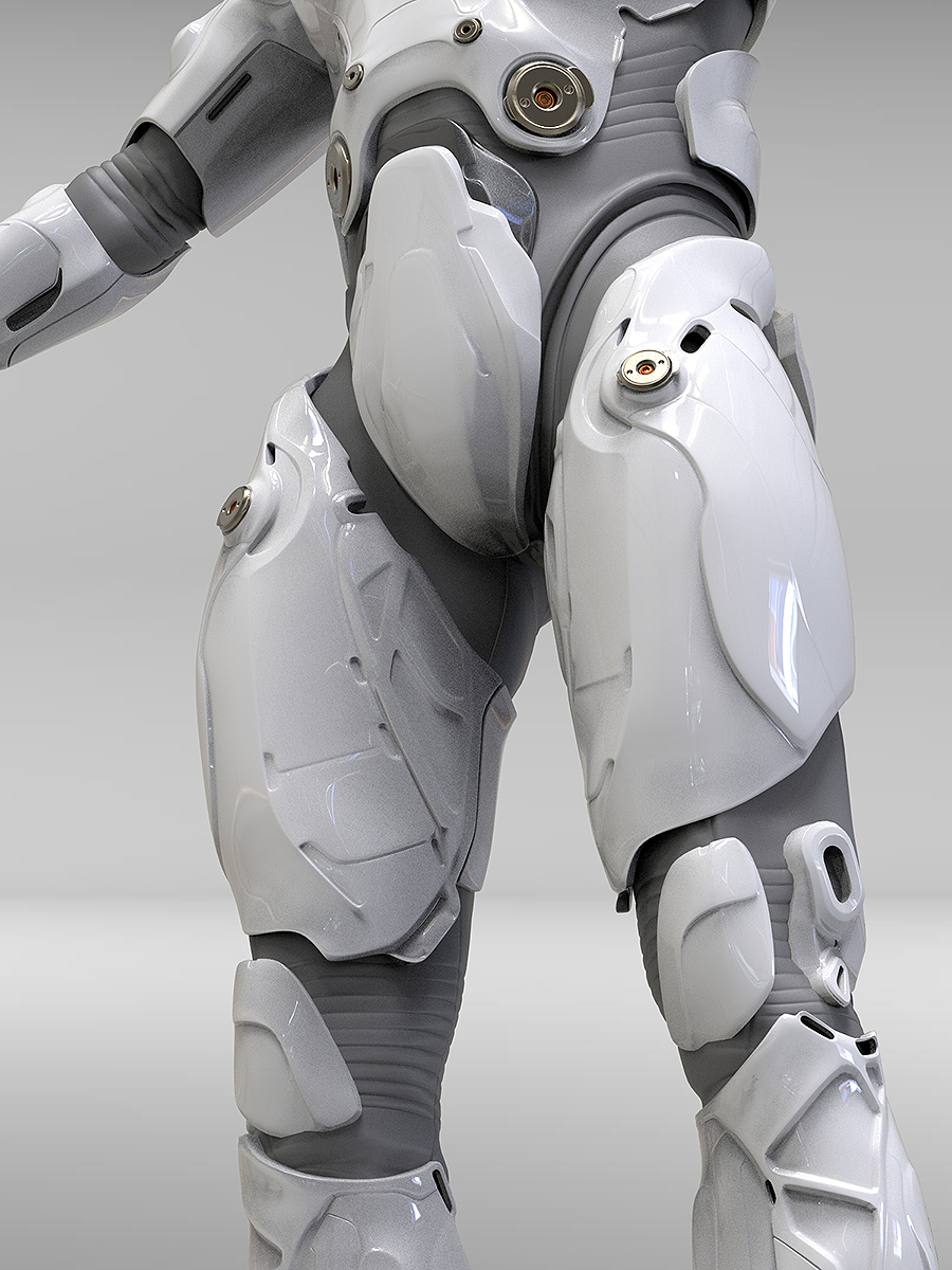 3D cyborg sci-fi character model - TurboSquid 1218636