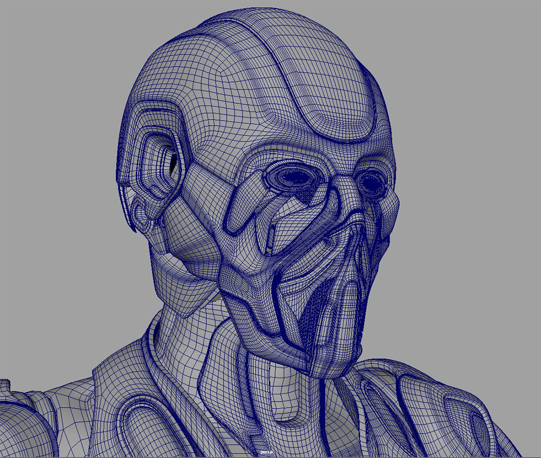3D cyborg sci-fi character model - TurboSquid 1218636