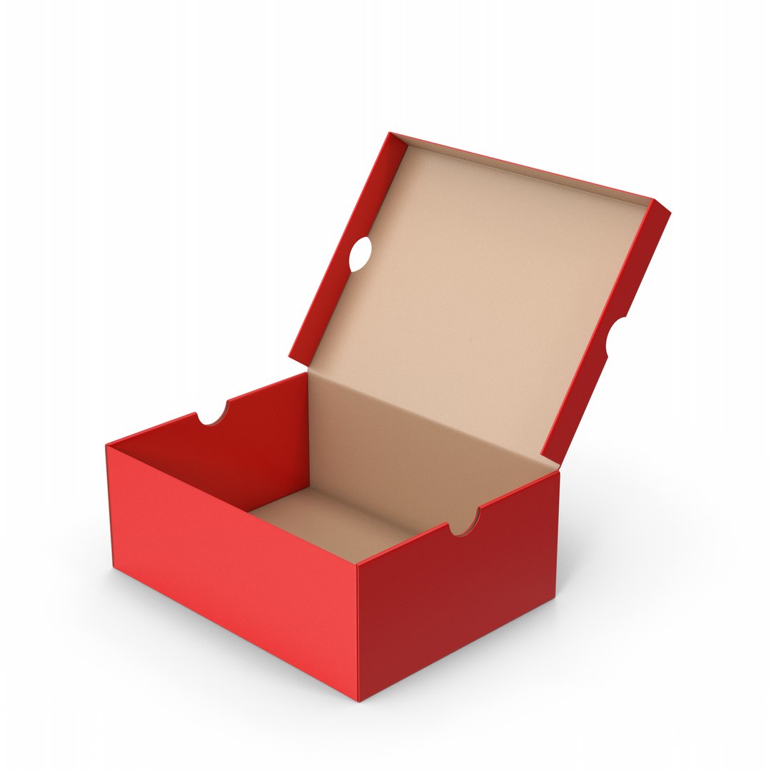 3D Red Shoe Box model - TurboSquid 2168521