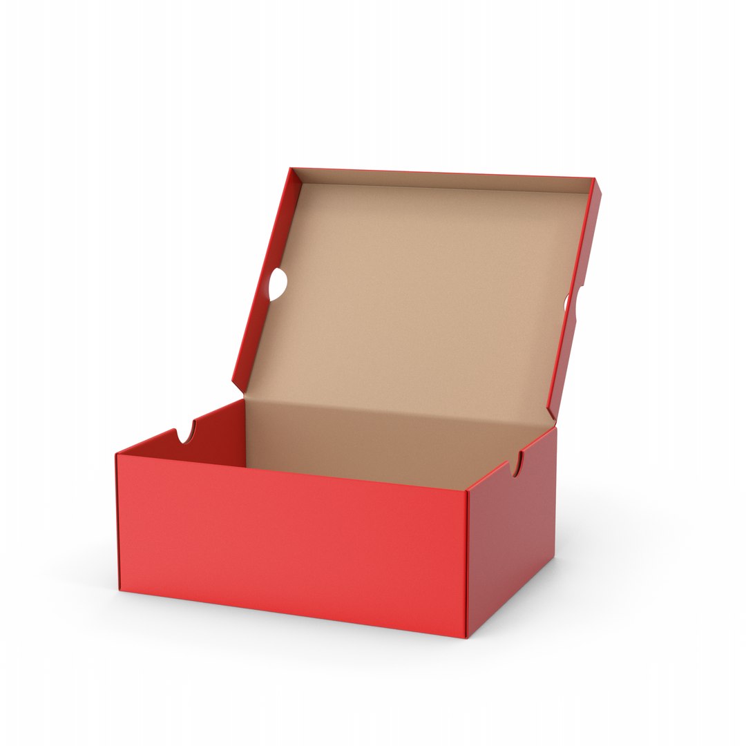3D Red Shoe Box Model - TurboSquid 2168521