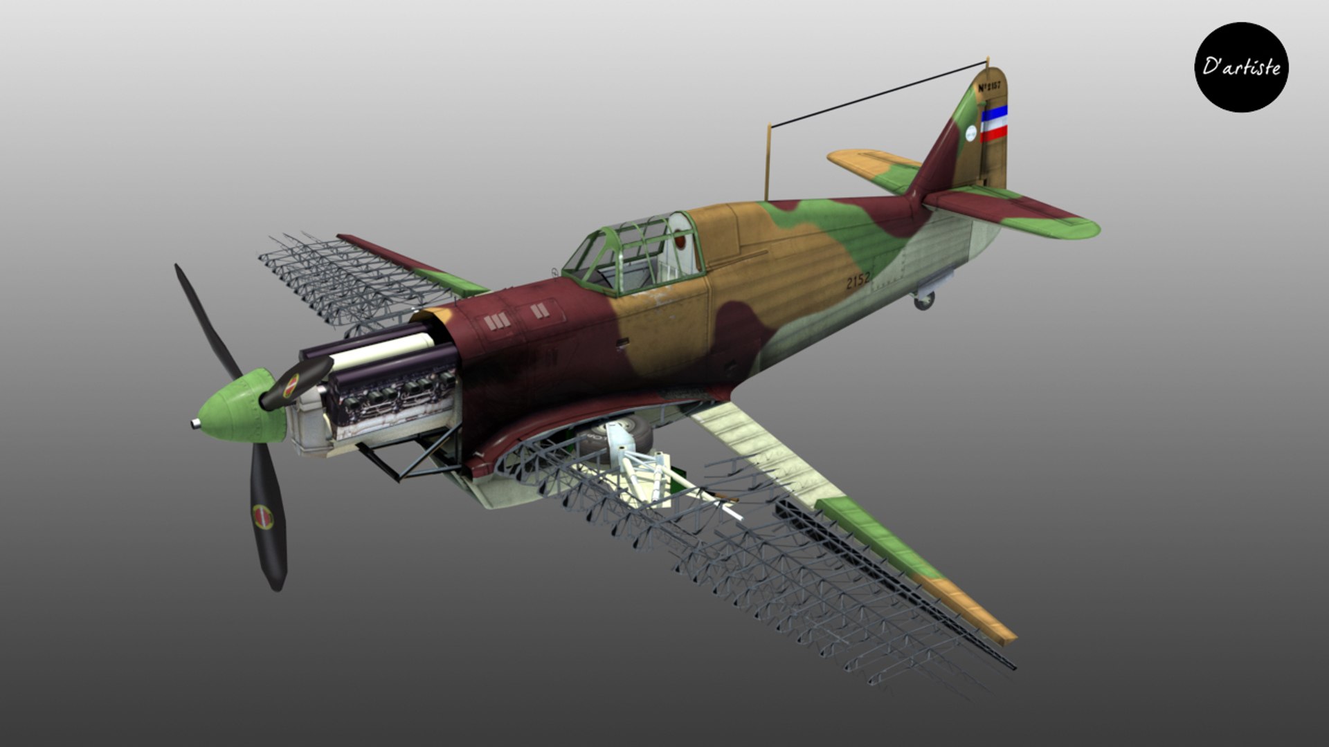 3D Ik-3 Rogozarski Fighter | 1143250 | TurboSquid