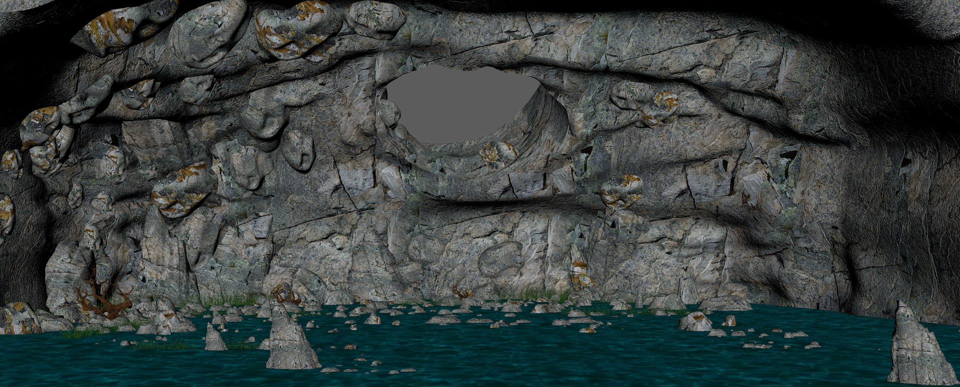 Cave Seascape Sea 3D Model - TurboSquid 1312557