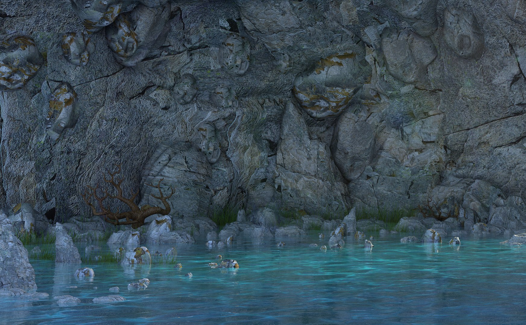 Cave Seascape Sea 3D Model - TurboSquid 1312557