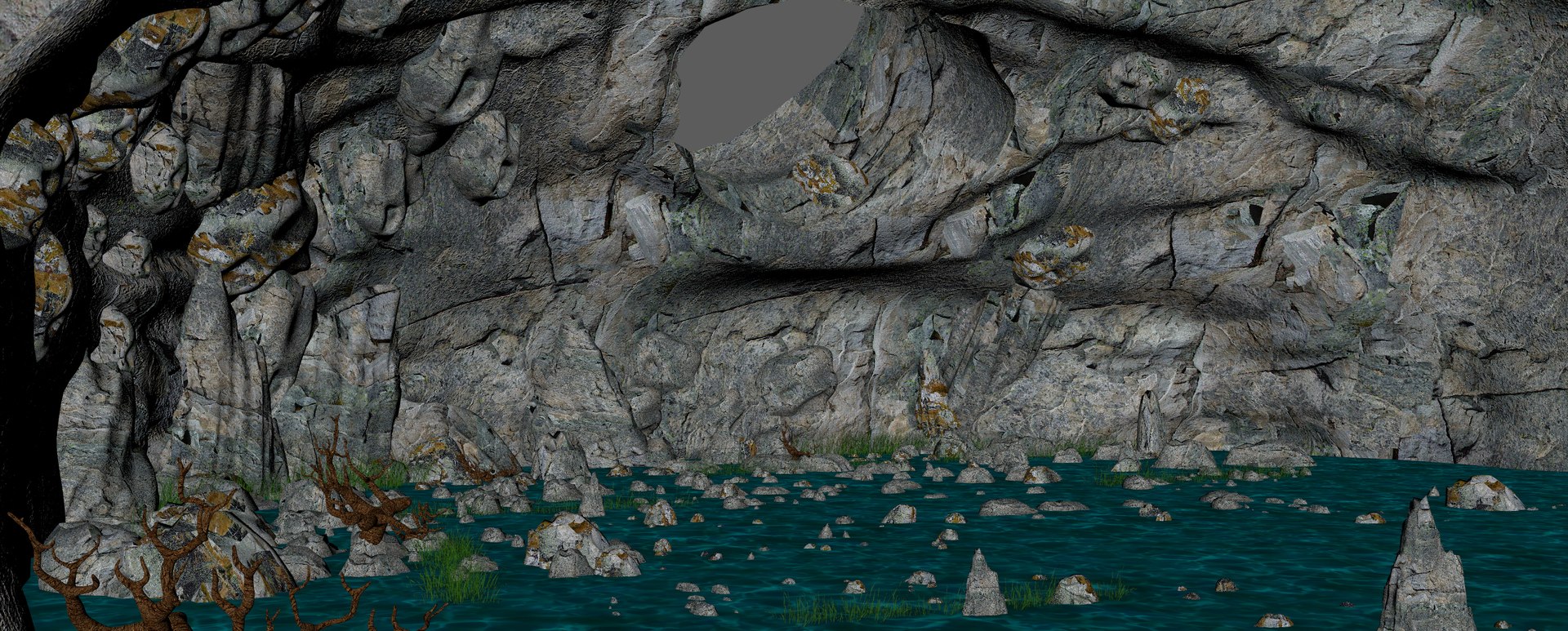 Cave Seascape Sea 3D Model - TurboSquid 1312557