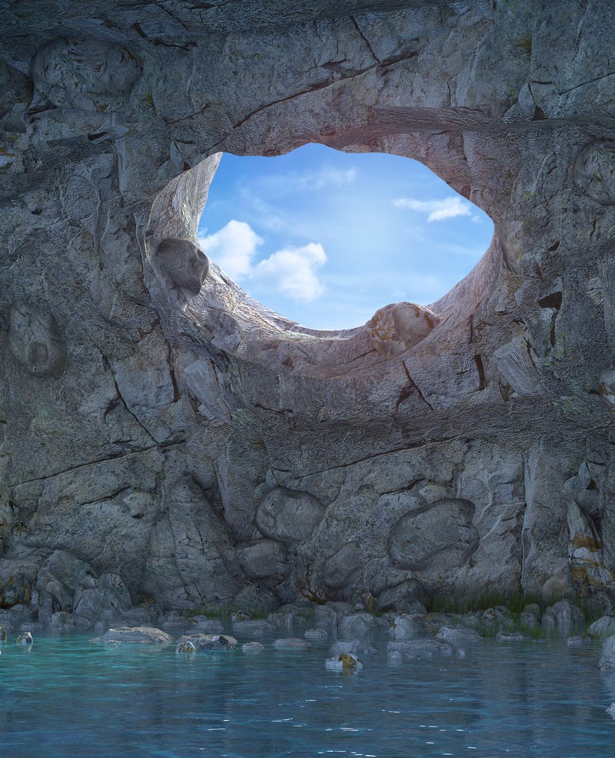 Cave Seascape Sea 3D Model - TurboSquid 1312557