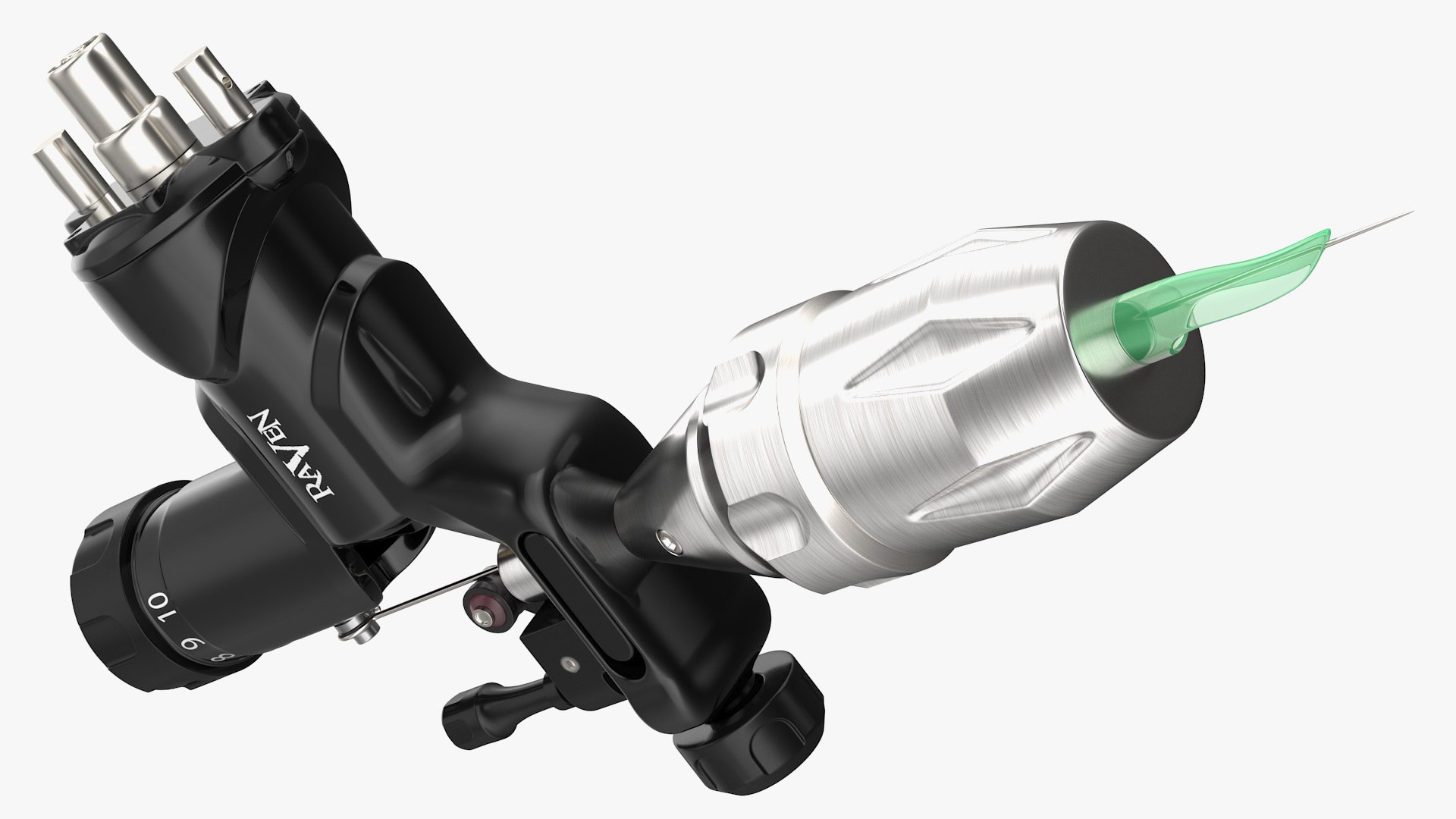 3D dragonhawk raven rotary tattoo machine - TurboSquid 1670561