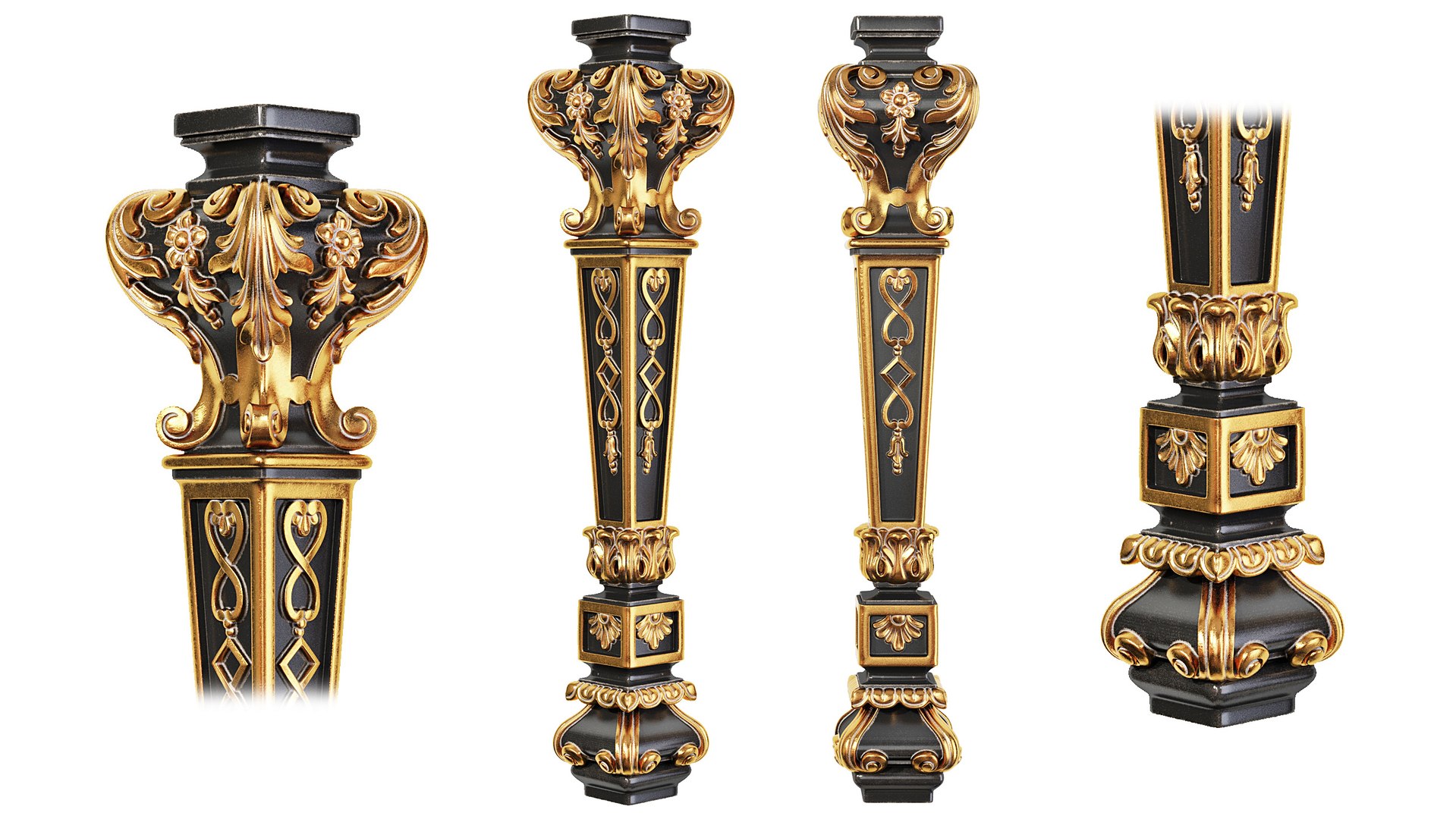 3D Classic Leg 044 Model - TurboSquid 1985036