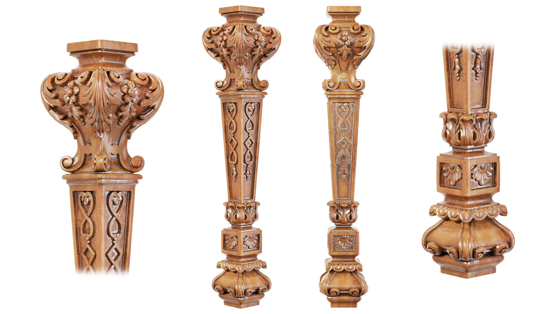 3D Classic Leg 044 Model - TurboSquid 1985036