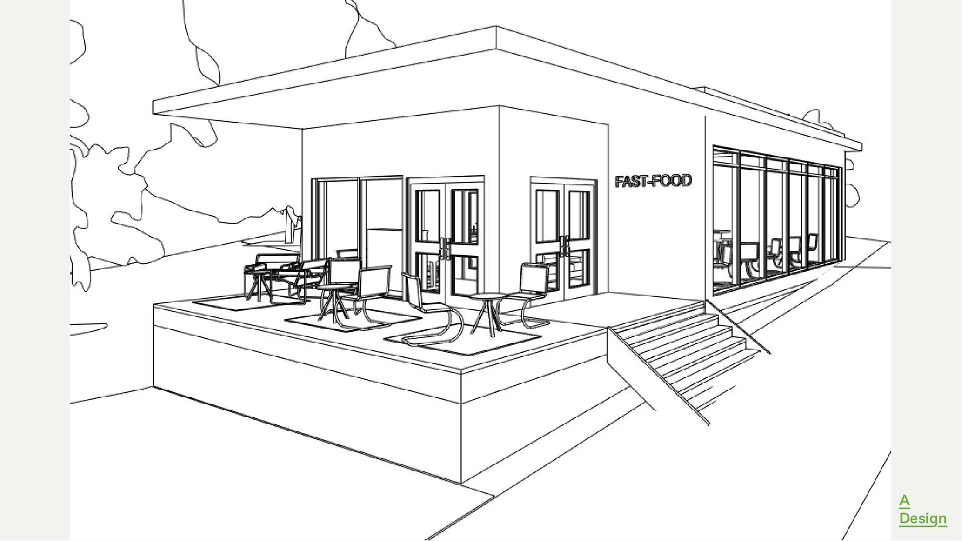 3D Fast-food - Revit Model Model - TurboSquid 2017868
