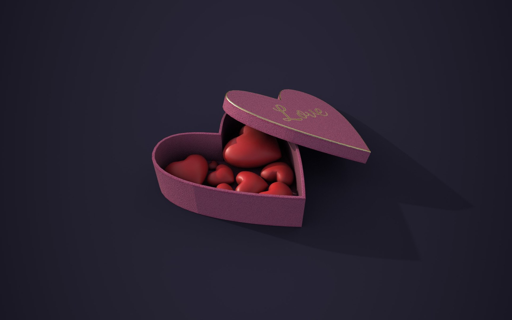 Heart Box 3D - TurboSquid 1846413