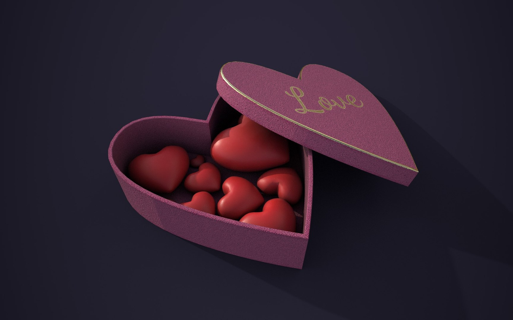 Heart Box 3D - TurboSquid 1846413