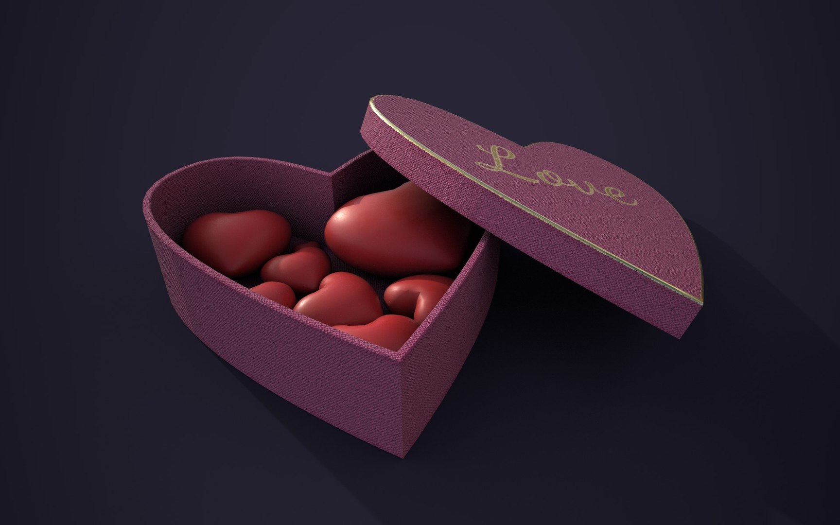 Heart Box 3D - TurboSquid 1846413