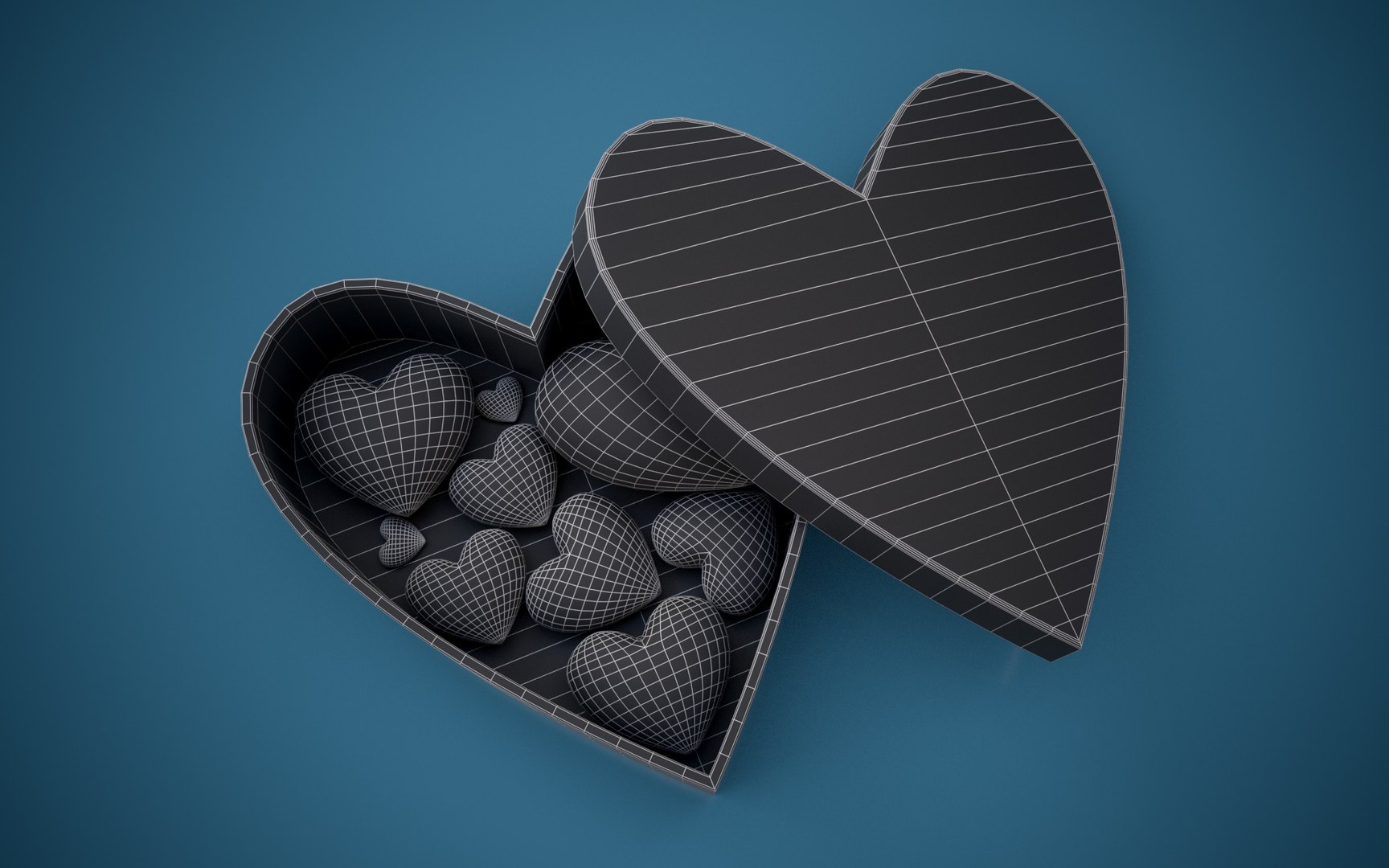 Heart Box 3D - TurboSquid 1846413