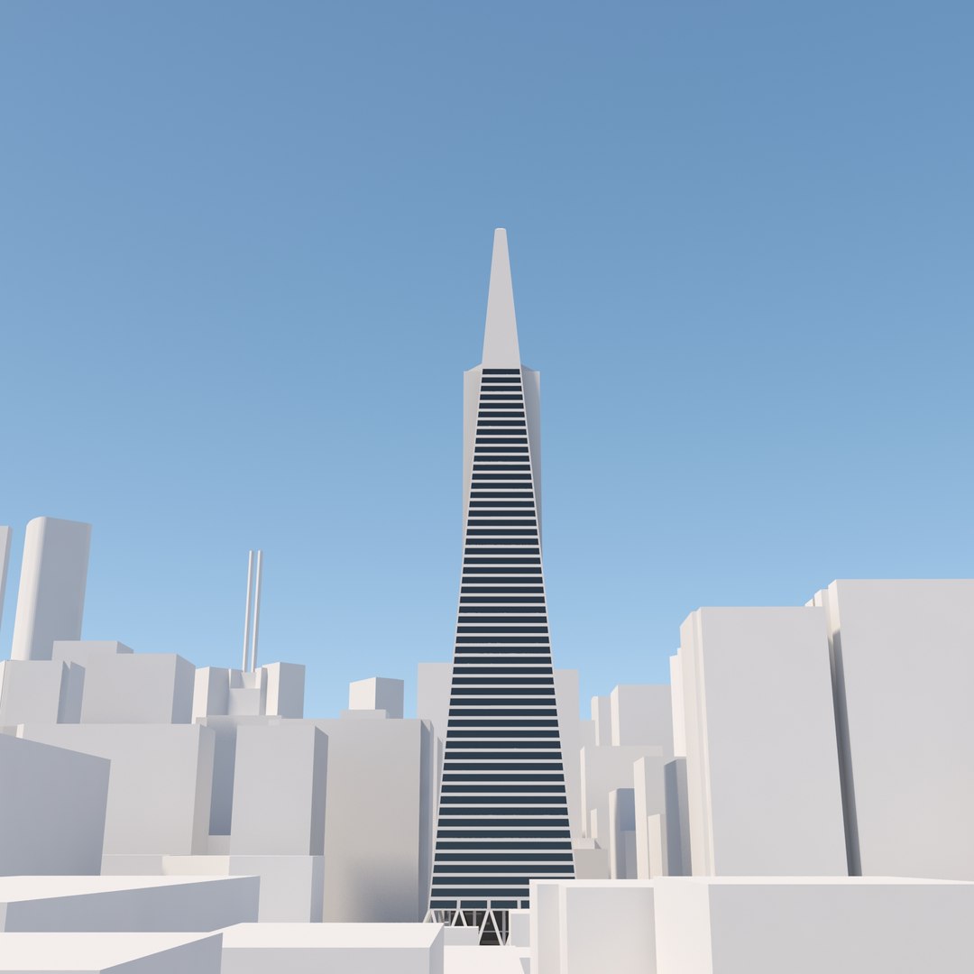 Transamerica Pyramid And Environment 3D Model - TurboSquid 1797200