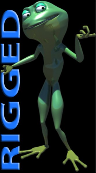 obj frog rigged