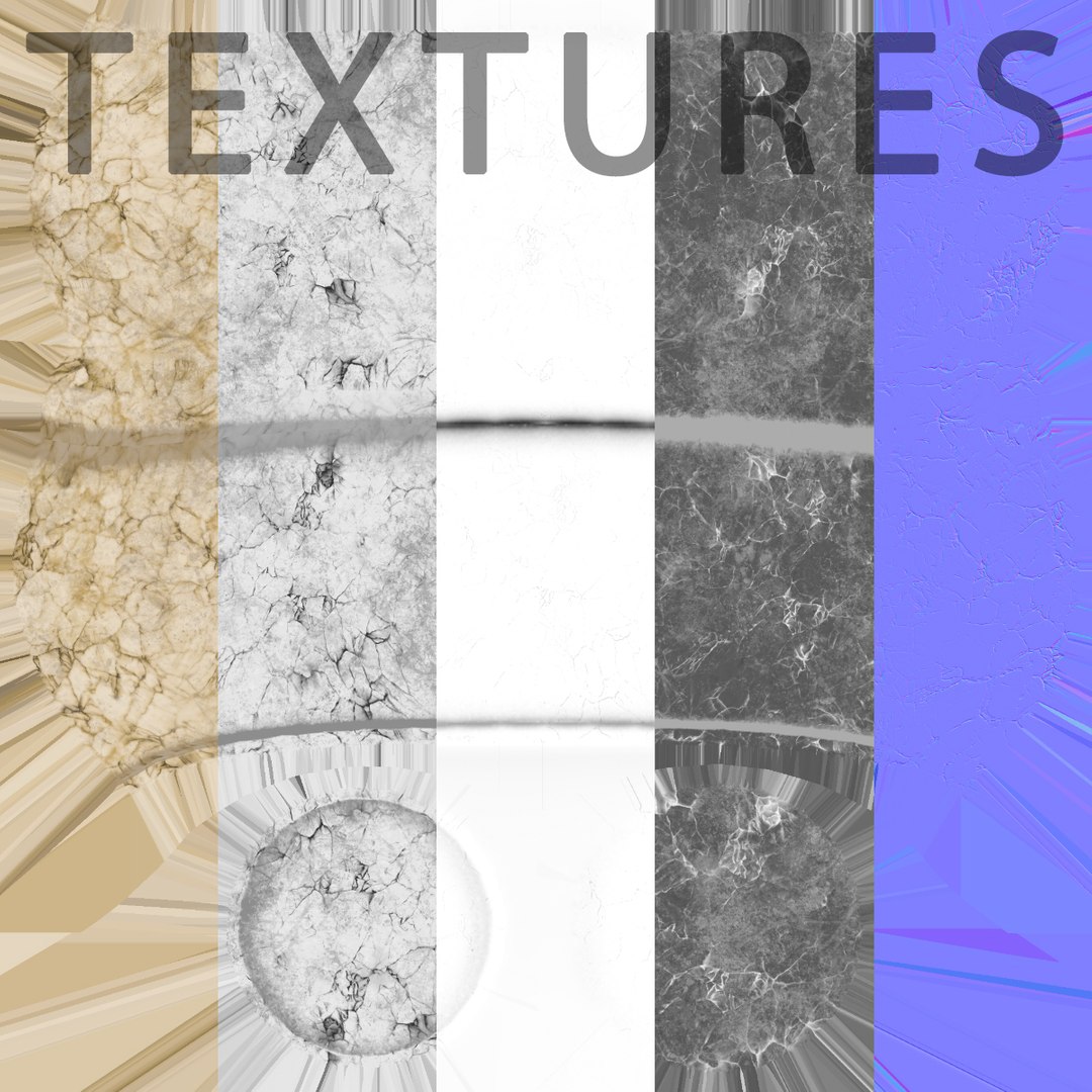 3d Model Of Marble Pot