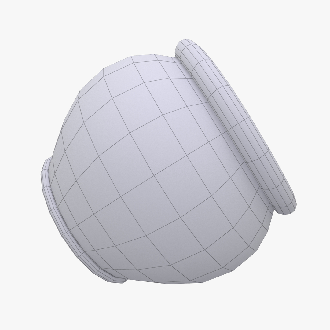 3d Model Of Marble Pot