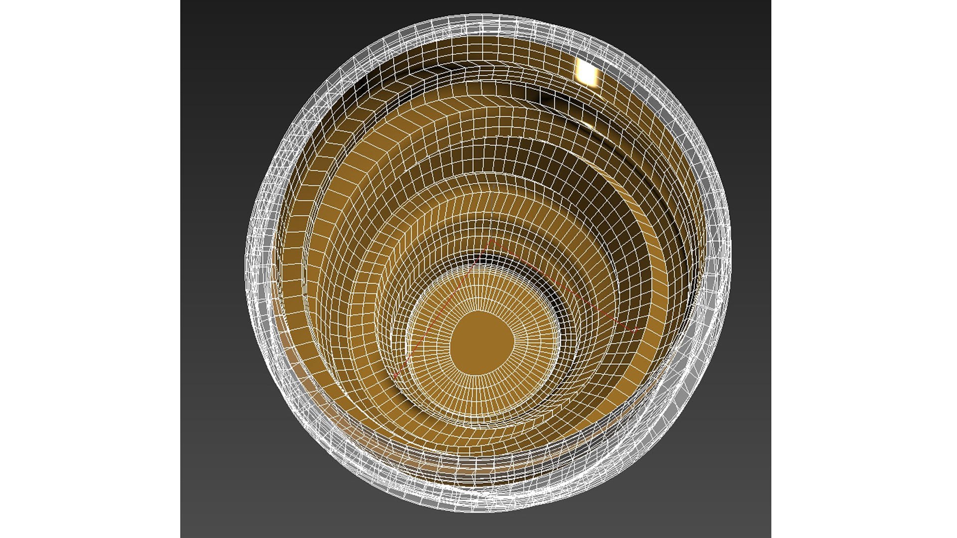 3D Anna Torfs parts low less crystal gold round glass vase - TurboSquid ...