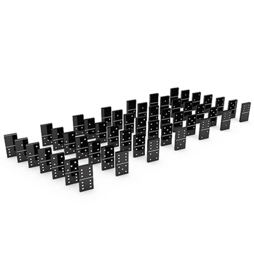 3d Model Domino Set Table