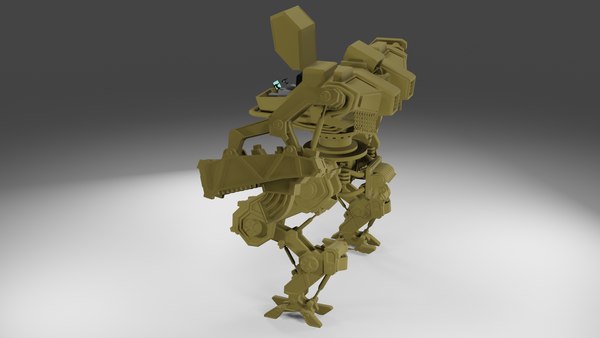 3D David09 heavy Mech style typical of desert warfare high polly model ...