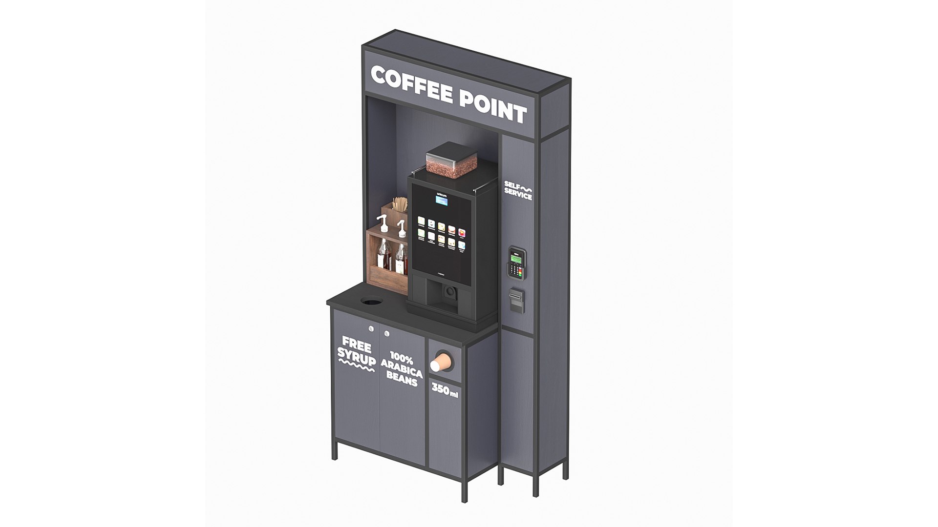 3D model Self coffee machine - TurboSquid 2002606