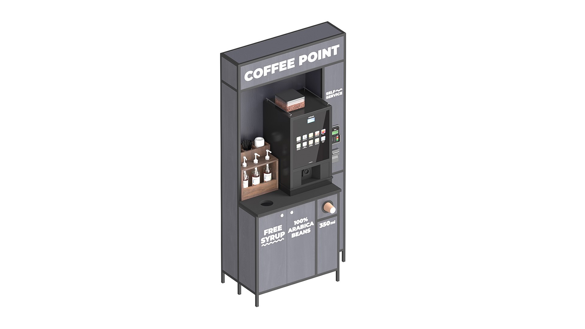 3D model Self coffee machine - TurboSquid 2002606