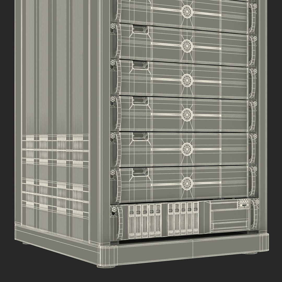 3d generic servers rack 3