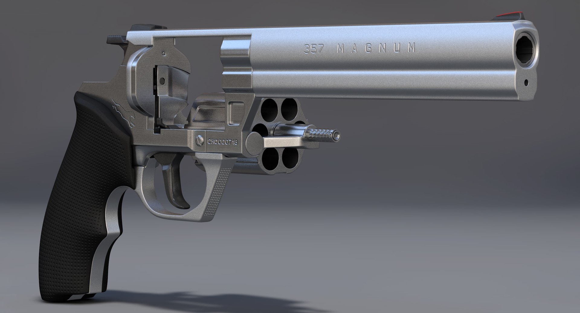 Concept Revolver Caliber 357 Magnum 3D Model - TurboSquid 1311329