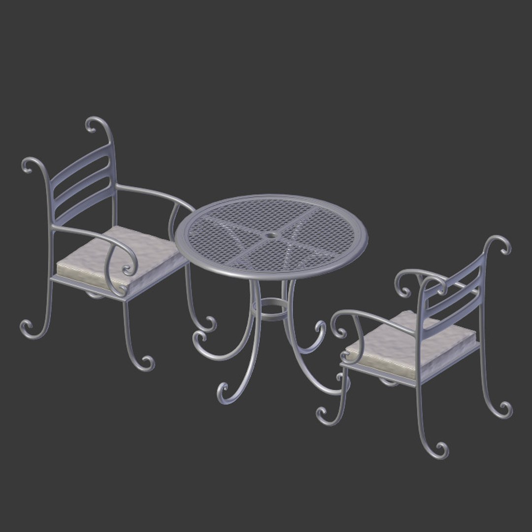 3d Patio Table Model