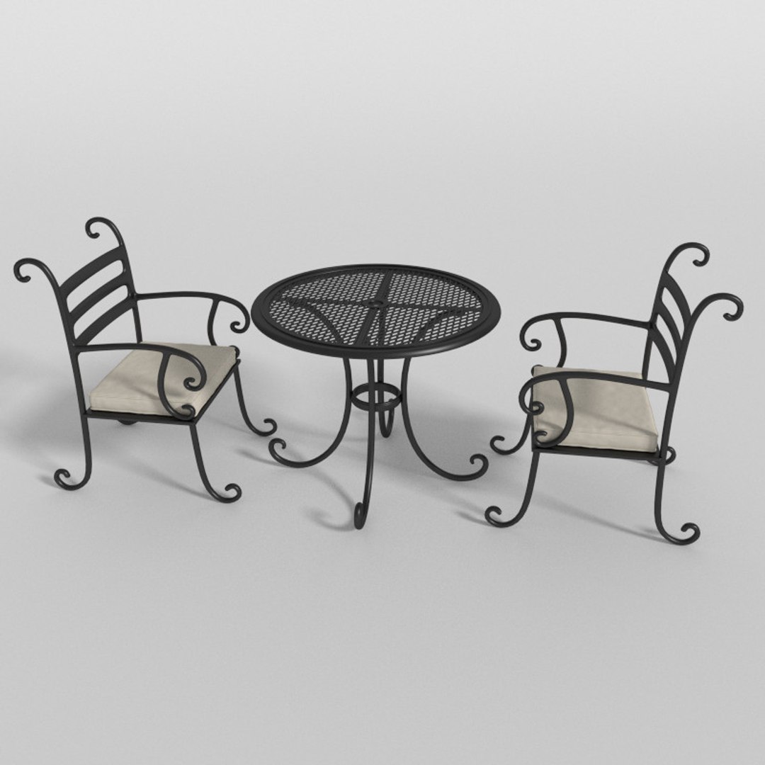 3d Patio Table Model