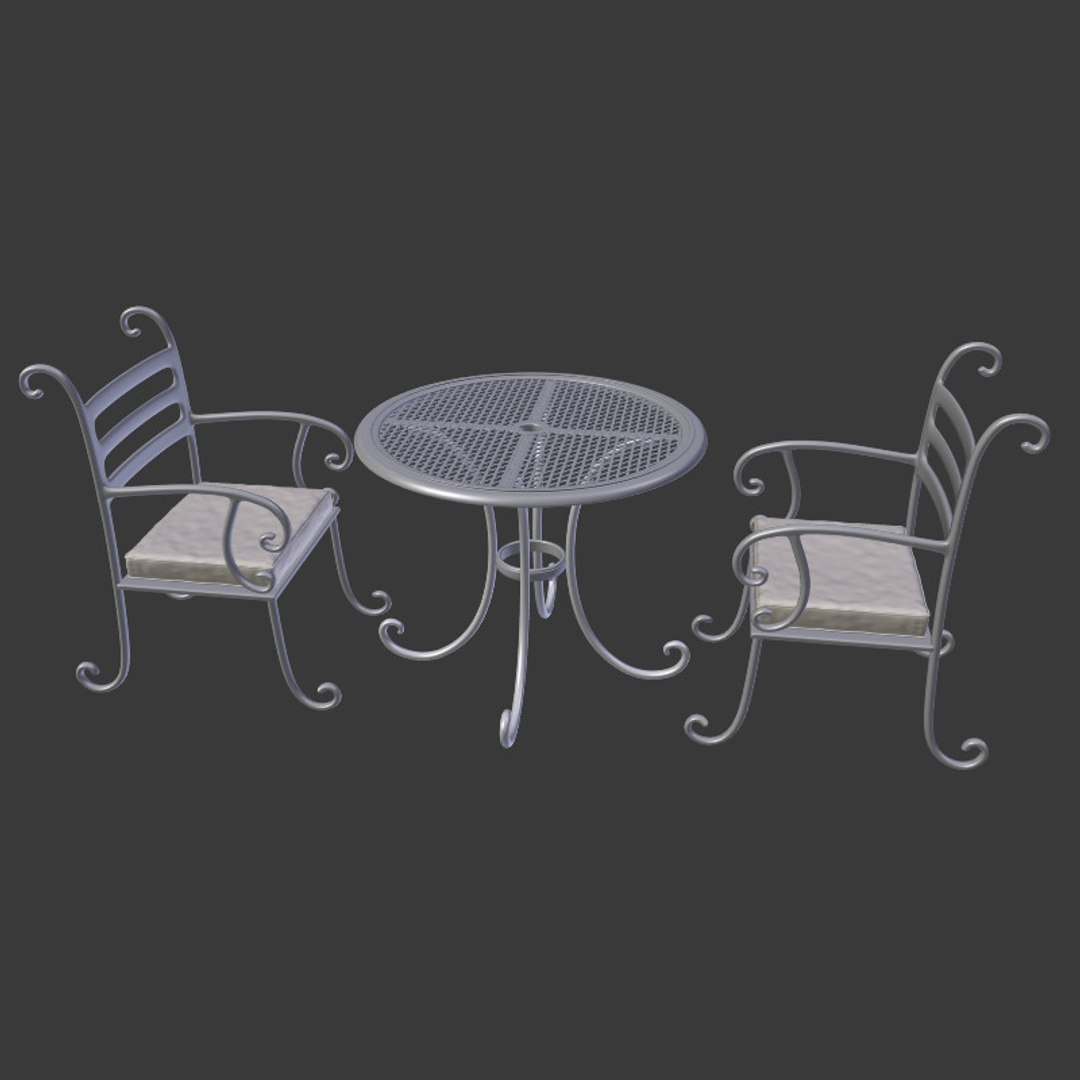3d Patio Table Model