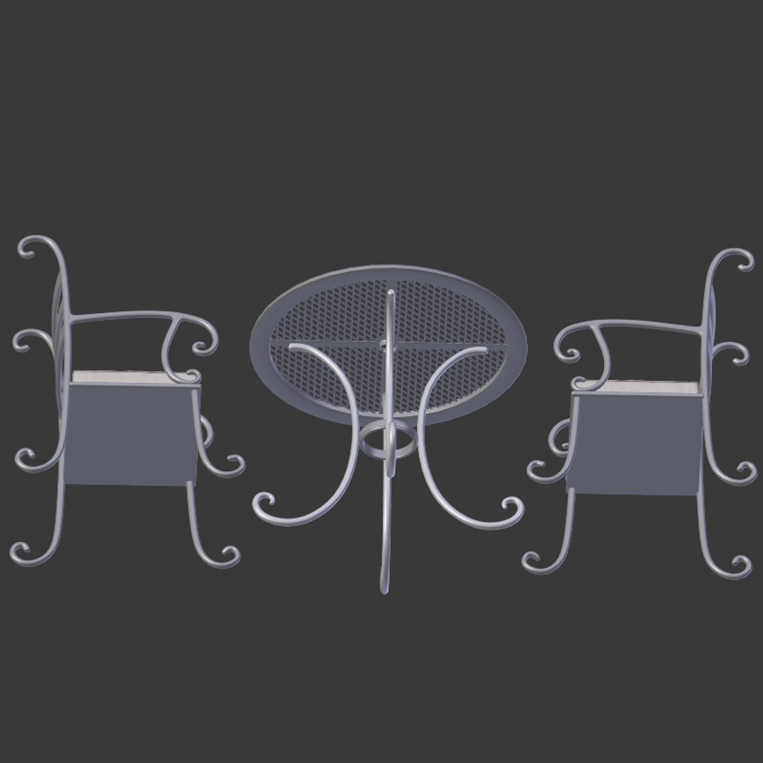 3d Patio Table Model