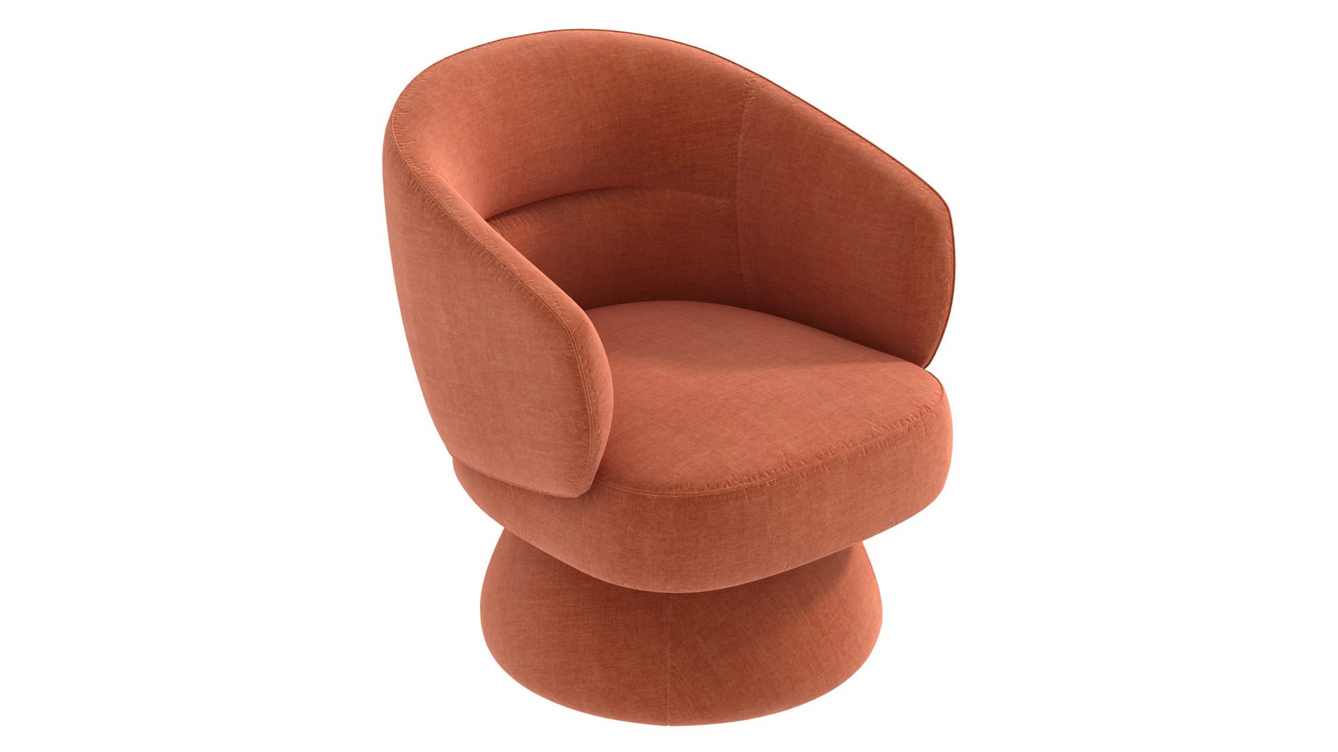 Article Makeva Anise Brown Swivel Chair model - TurboSquid 1832282