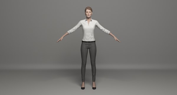 3d model female character