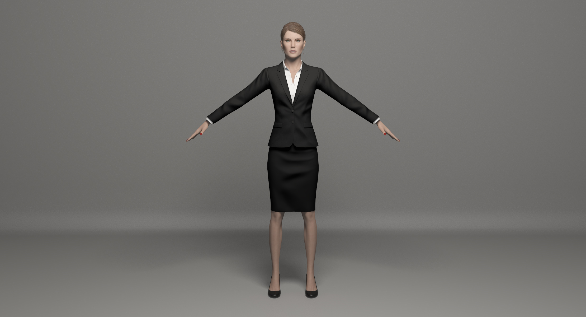 3d model female character