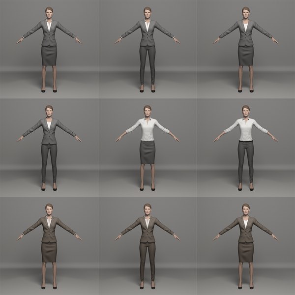 3d model female character
