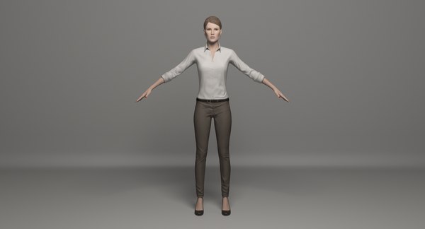 3d model female character
