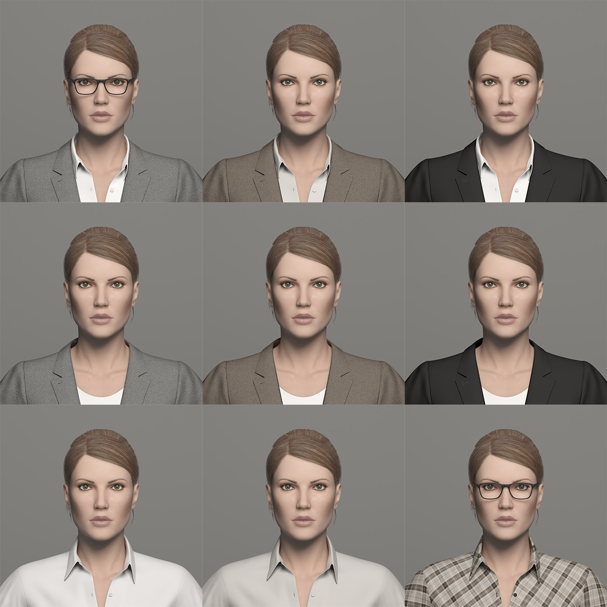 3d model female character