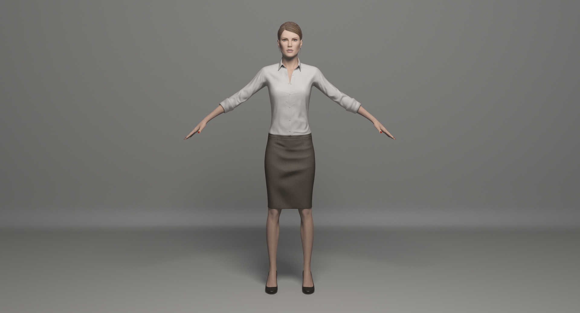 3d model female character