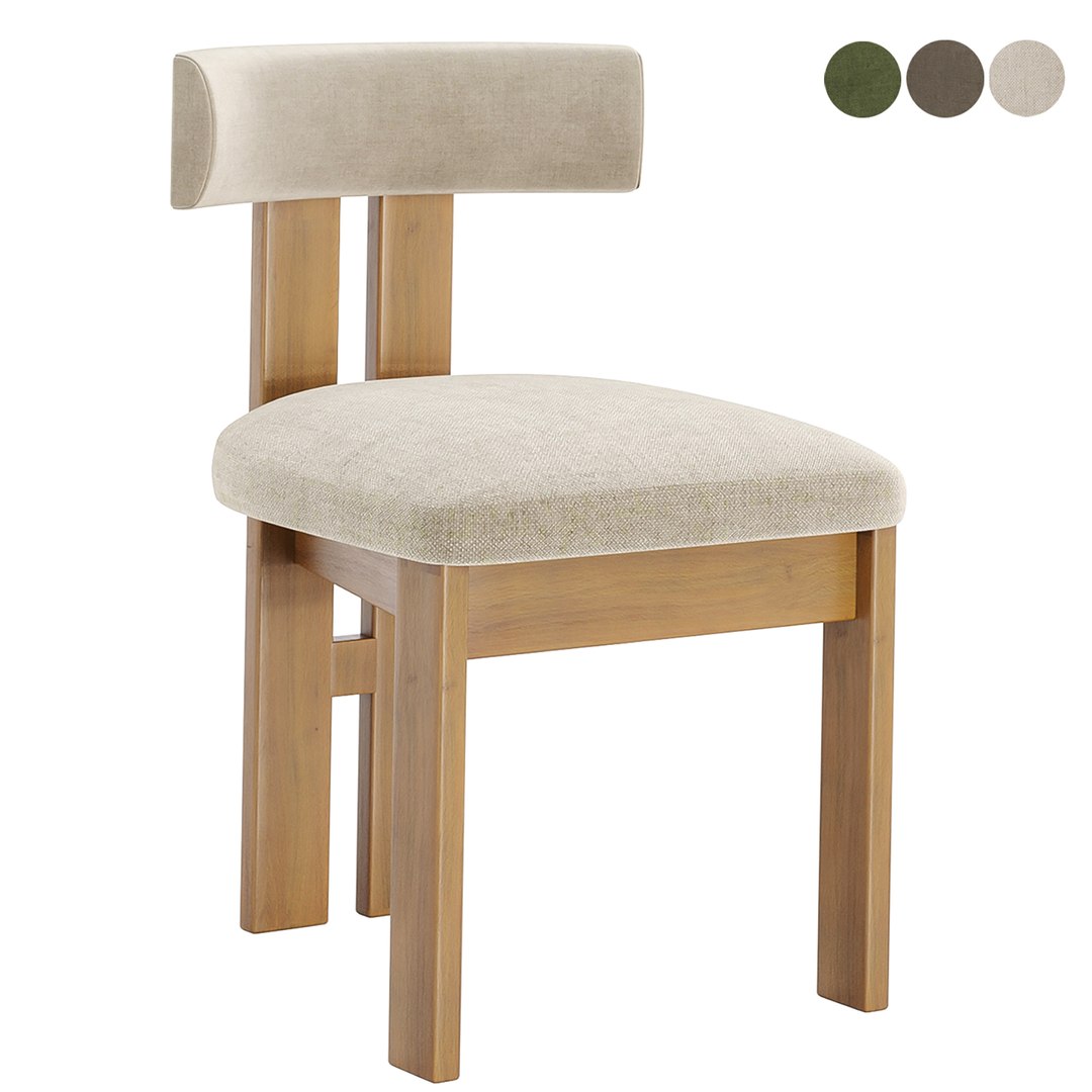 Ceremonie Green Mohair Dining Chair By Athena Calderone 3D Model ...
