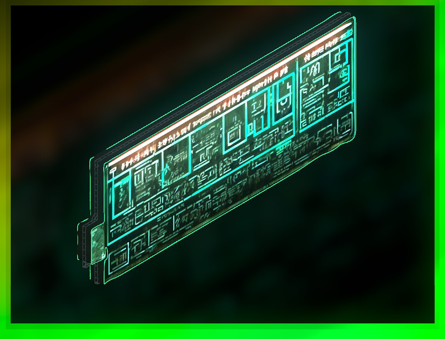 3D Sci-Fi Sci Fi Cyberpunk City Neon Ad Light Board Street 62 ...