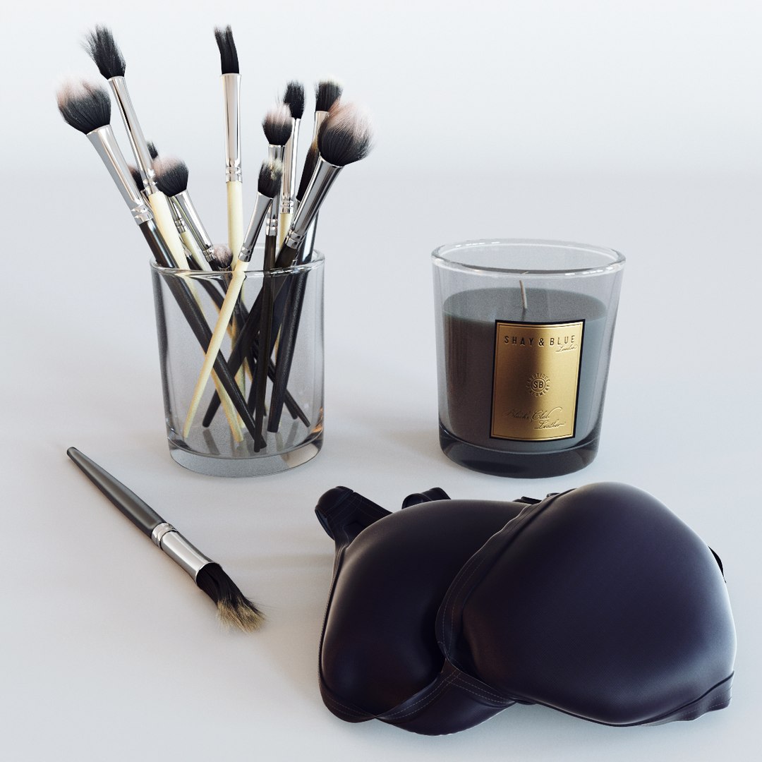 Perfume Brush 3d Model
