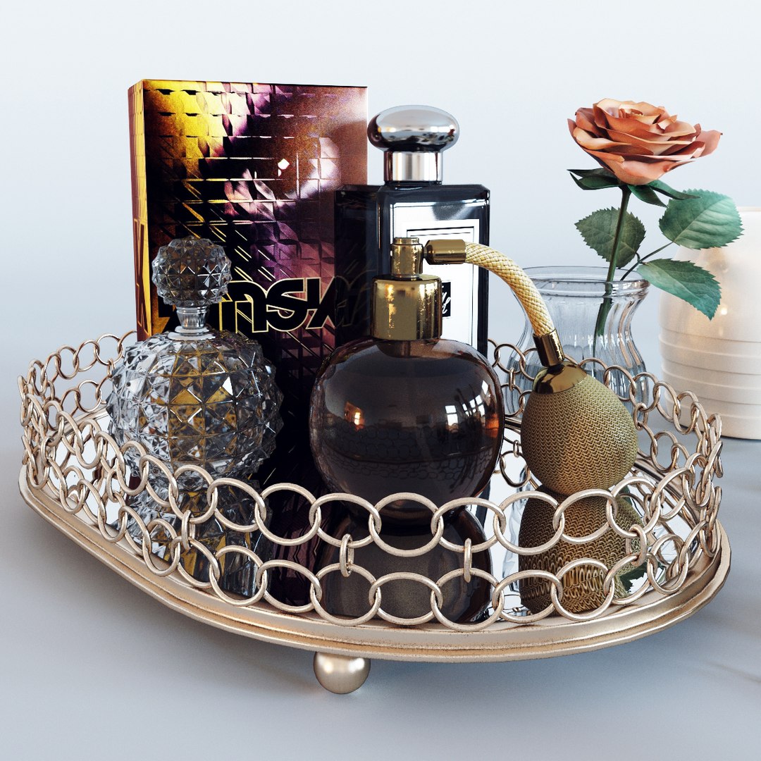 Perfume Brush 3d Model